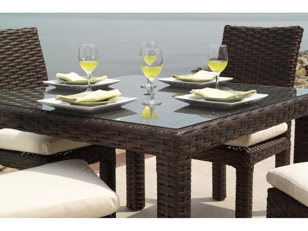 Lloyd Flanders 38042 Contempo 42 Inch Square Umbrella Dining Table ...