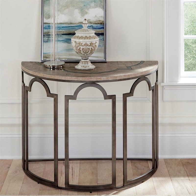 Riverside Furniture 20115 Estelle Demilune Sofa Table - Hickory Park ...