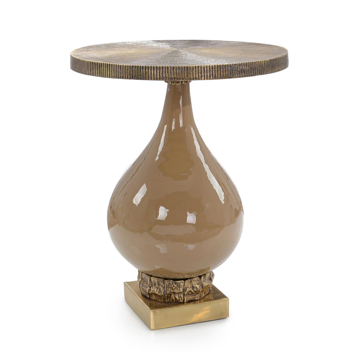 John Richard JFD-0385 Delphi Side Table Brown - Hickory Park Furniture