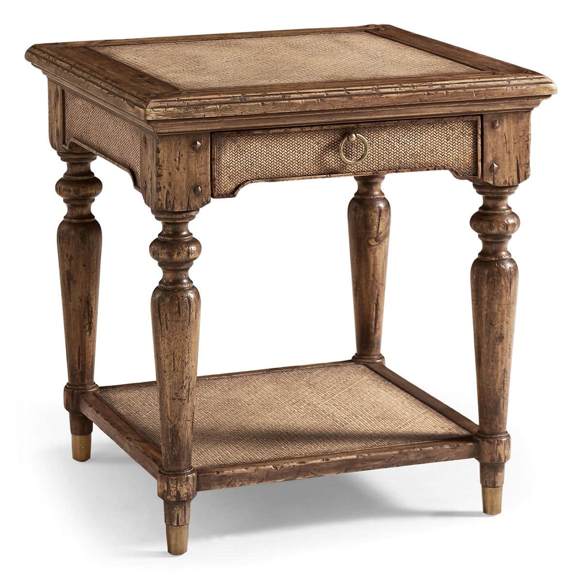 Jonathan Charles 491342-C012 Palm Court Balmond End Table - Hickory ...